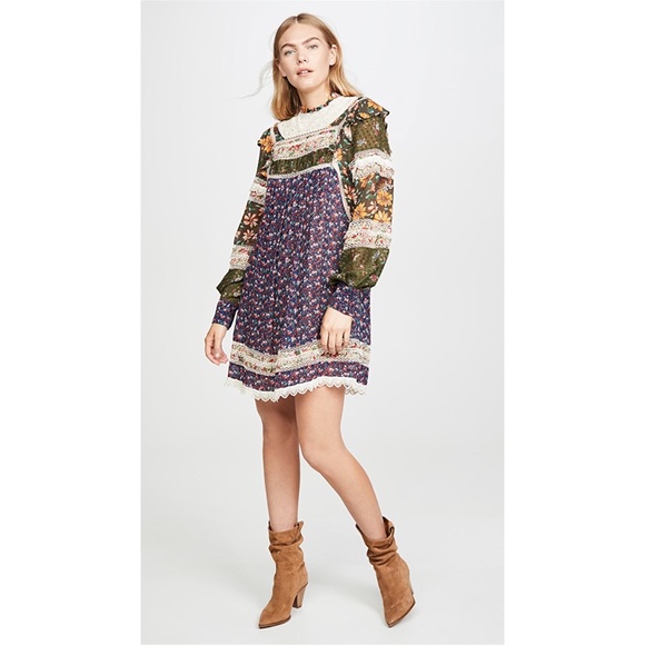 FARM Rio | Dresses | Farm Rio Mixed Liberty Multicolor Boho Peasant ...